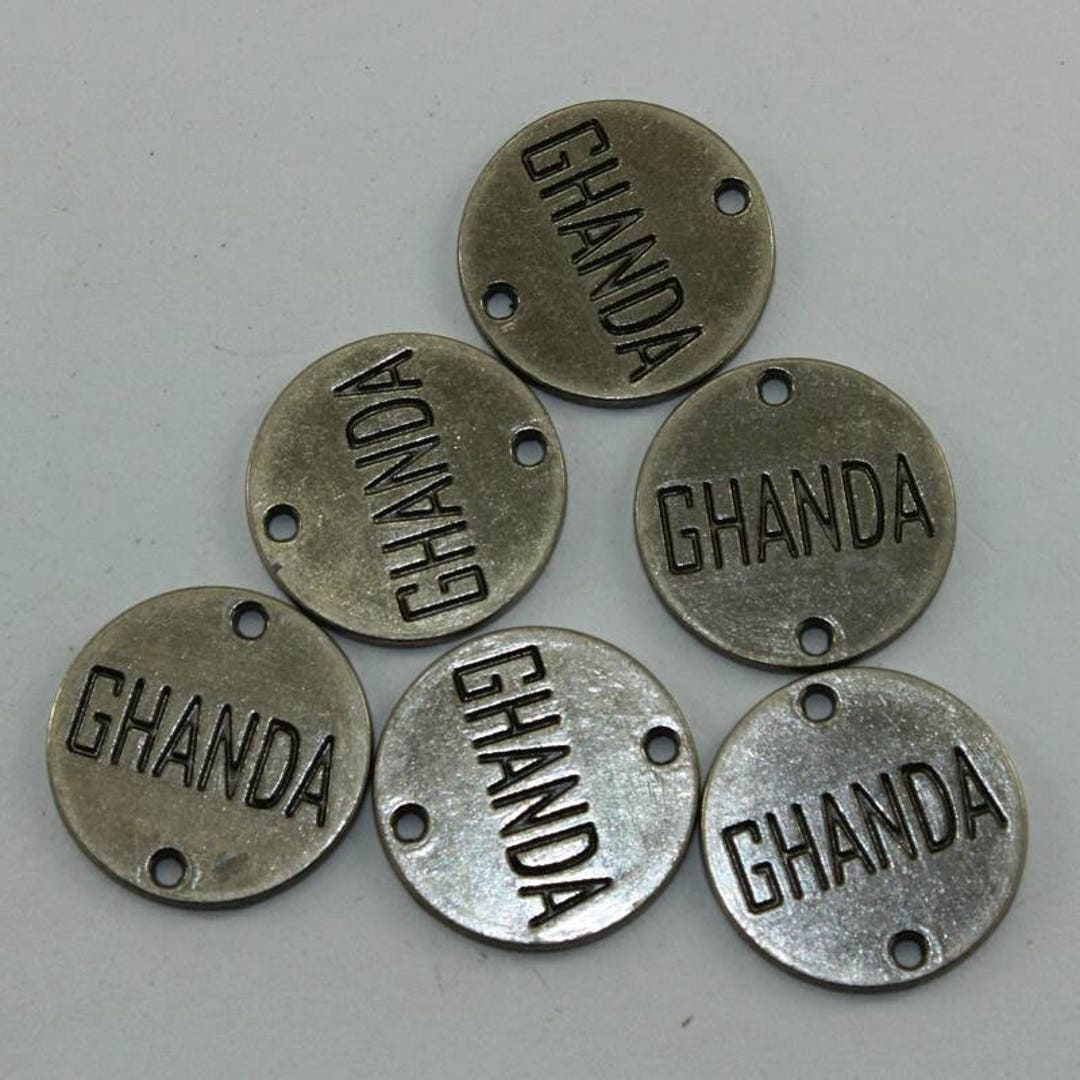 Round Bronze Personalized Metal Tag Custom Logo Label Bag - Etsy