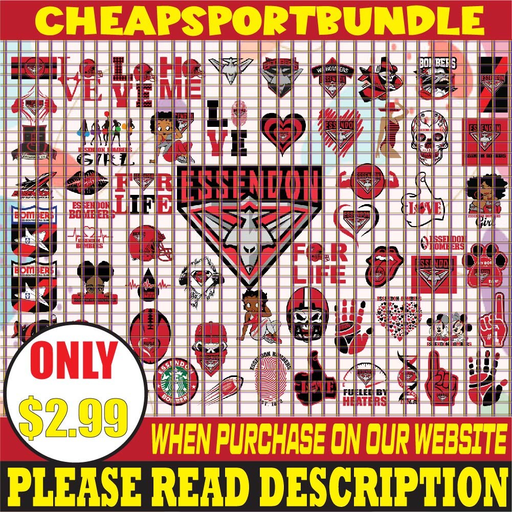 Essendon Bombers Football Team Svg Essendon Bombers Svg AFL - Etsy