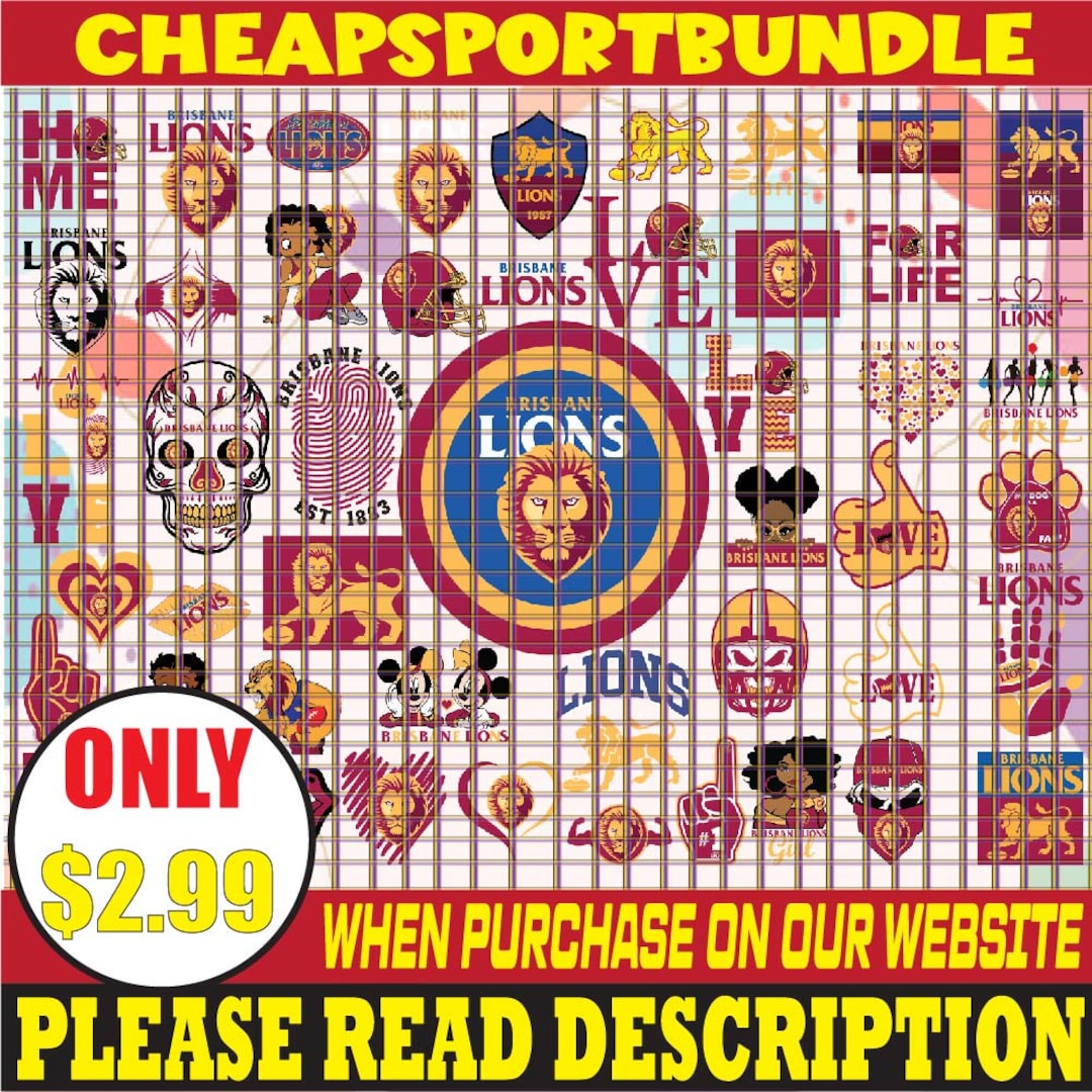 Brisbane Lions Football Team Svg Brisbane Lions Svg AFL - Etsy