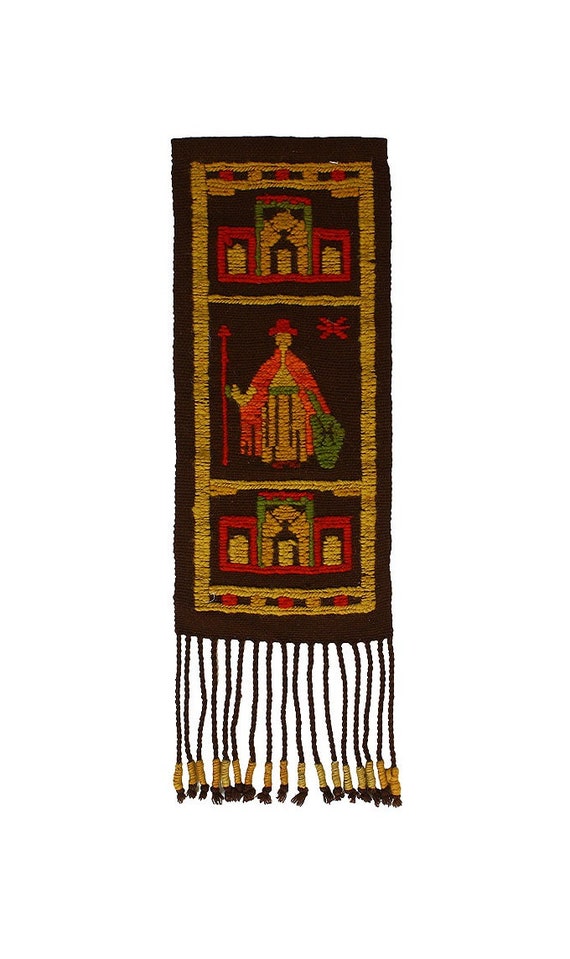 Vintage Polish Kilim Wall Hanging 12 X 36 Inches Circa 1970 | Etsy