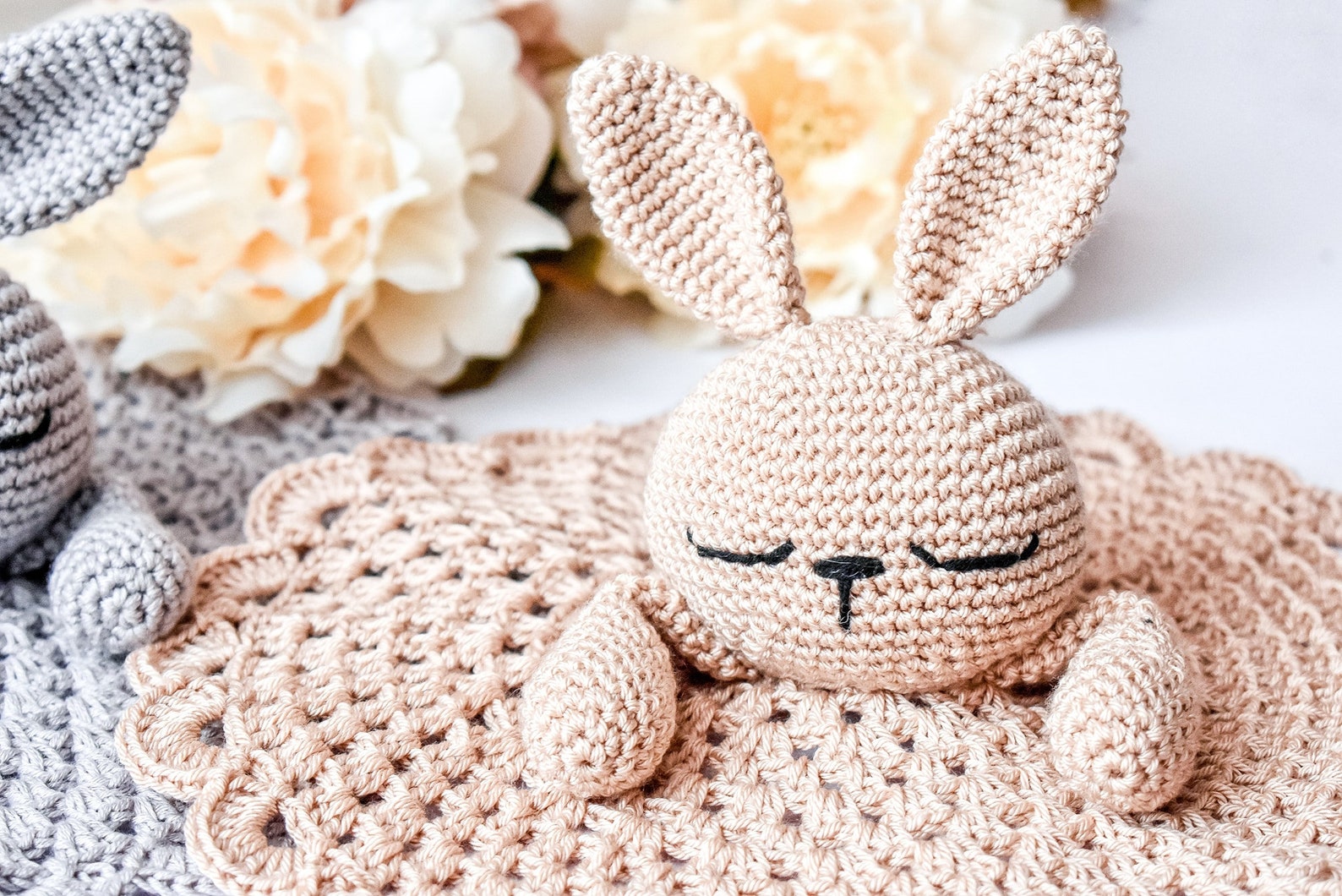 Amigurumi Crochet Bunny Blanket Toy PDF Pattern Sweet Dreams - Etsy