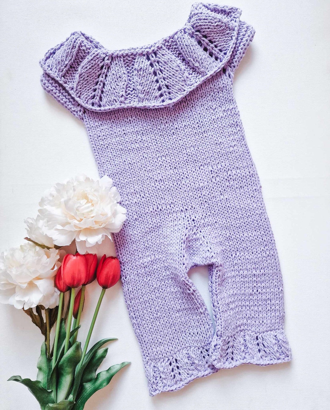 PDF Pattern, Knitted Bodysuit With Collar, Romper Knitting Pattern - Etsy