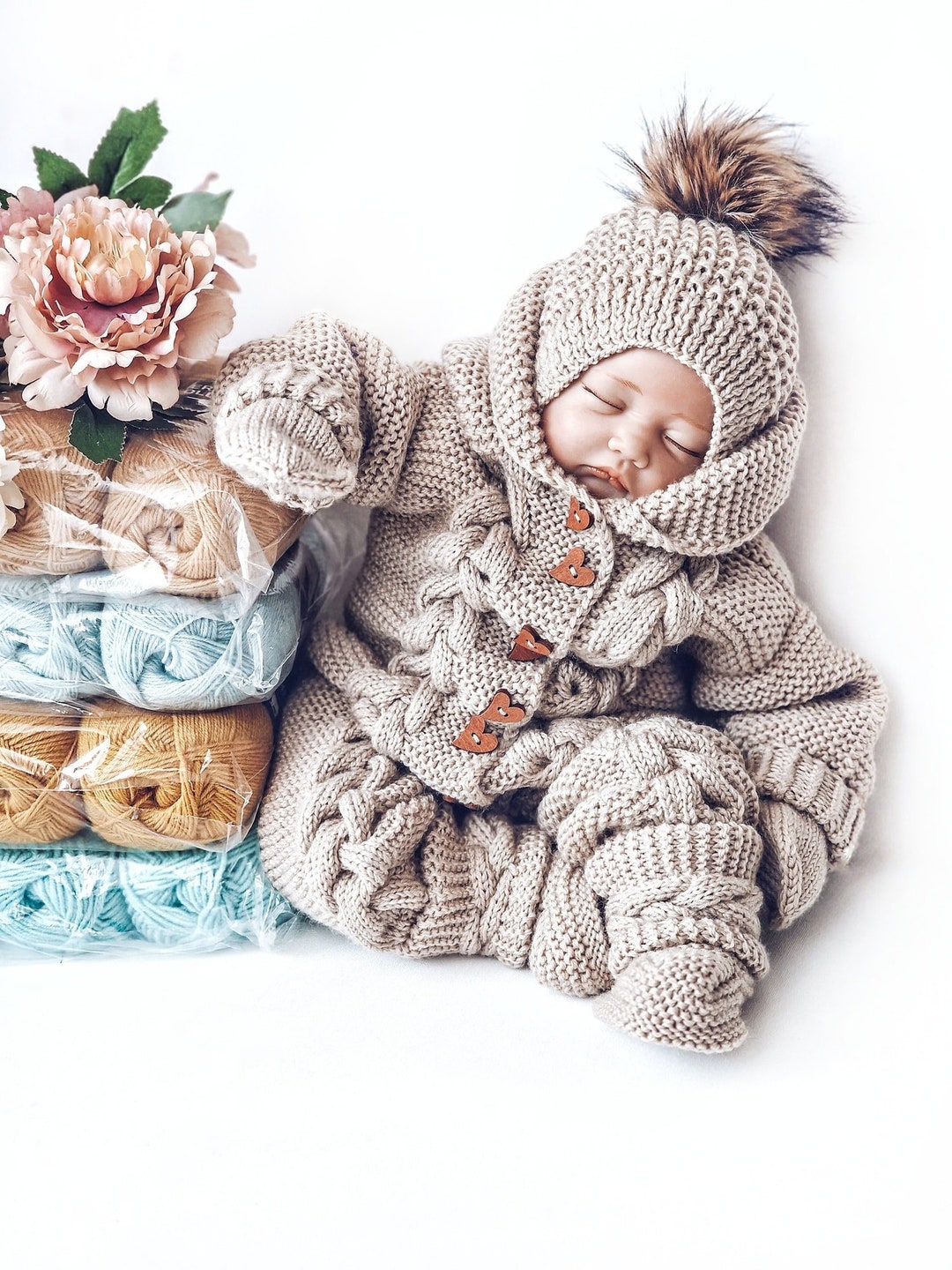 MADE BY ORDER / Knitted Baby Clothes Set / 4 Sizes Available - Etsy