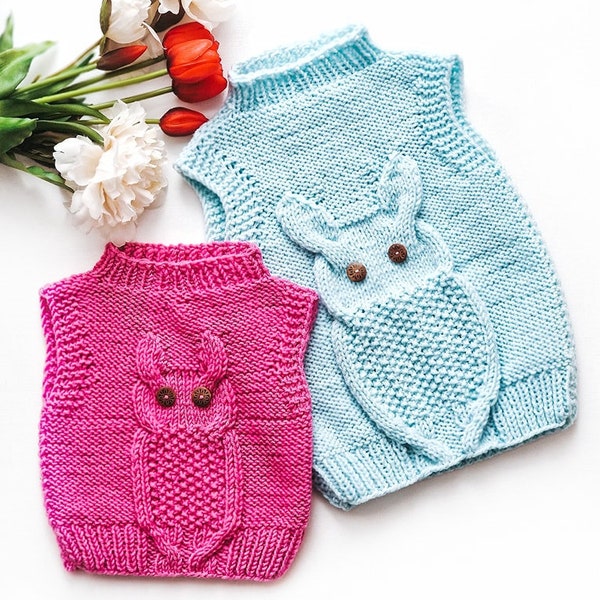 Owl Sweater Pattern - Etsy