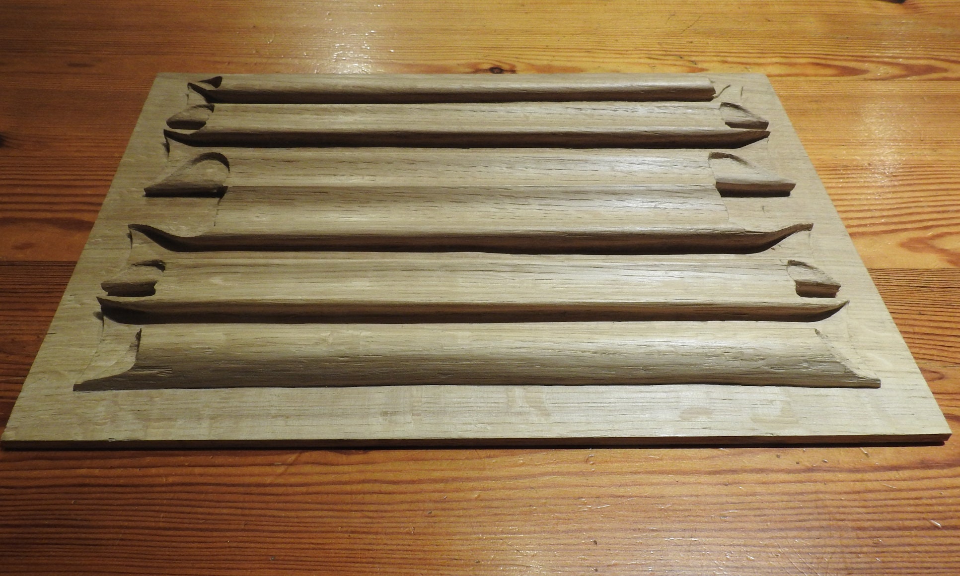 Oak Linenfold Panel, Hand-carved - Etsy