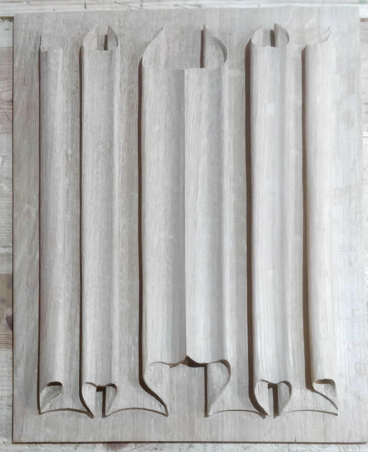 Oak Linenfold Panel, Hand-carved - Etsy