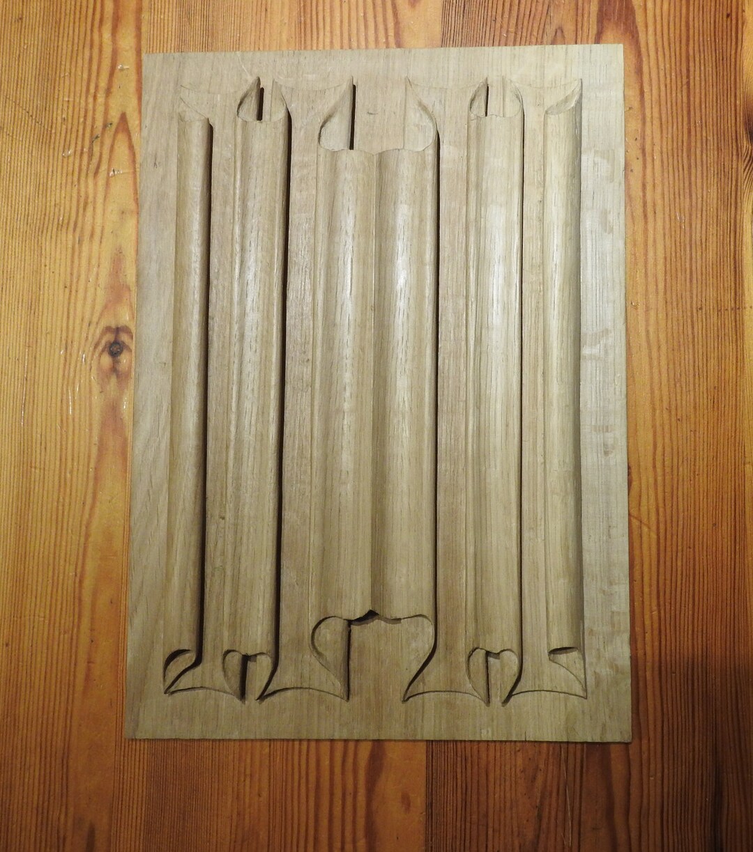 Oak Linenfold Panel Hand-carved - Etsy