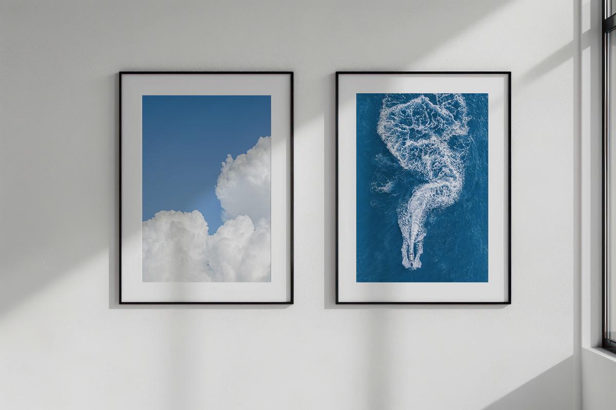 Blue Sea Prints Set of 9 | Real Photos Wall Art | Digital Printable ...
