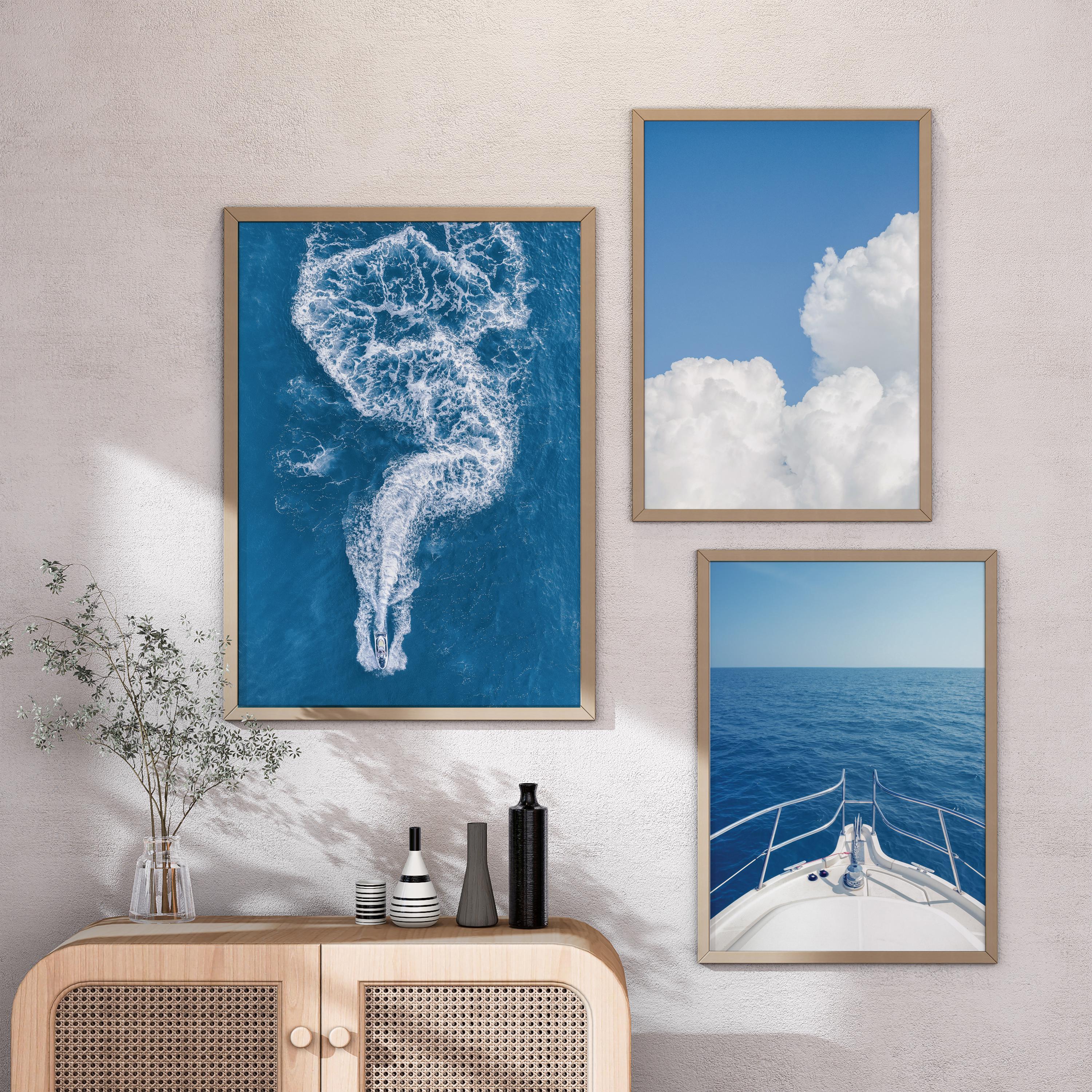 Blue Sea Prints Set of 9 | Real Photos Wall Art | Digital Printable ...