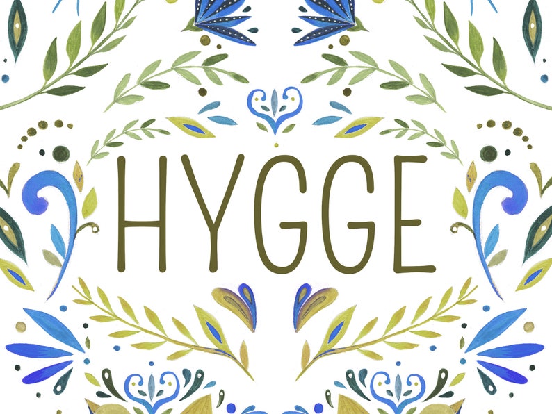 Hygge hygge printable scandinavian pattern hygge sign | Etsy