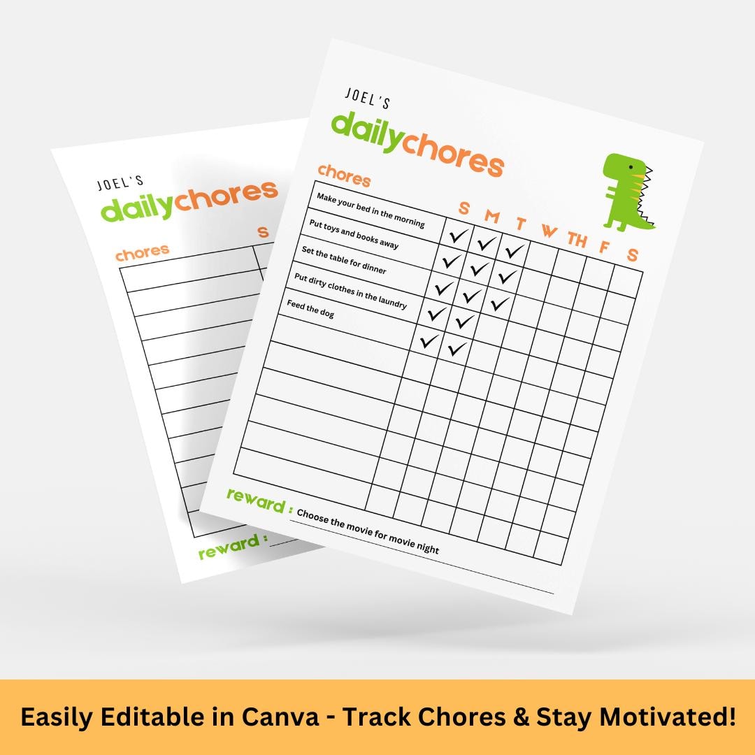 Tableau des tâches ménagères pour les enfants, tableau des tâches ...