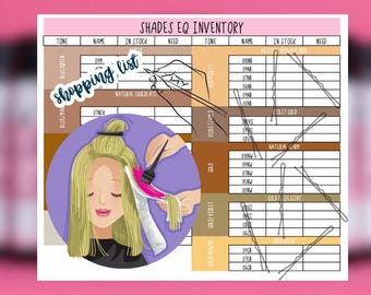 Redken Shades EQ Inventory Chart- Customizable and Printable With NEW ...