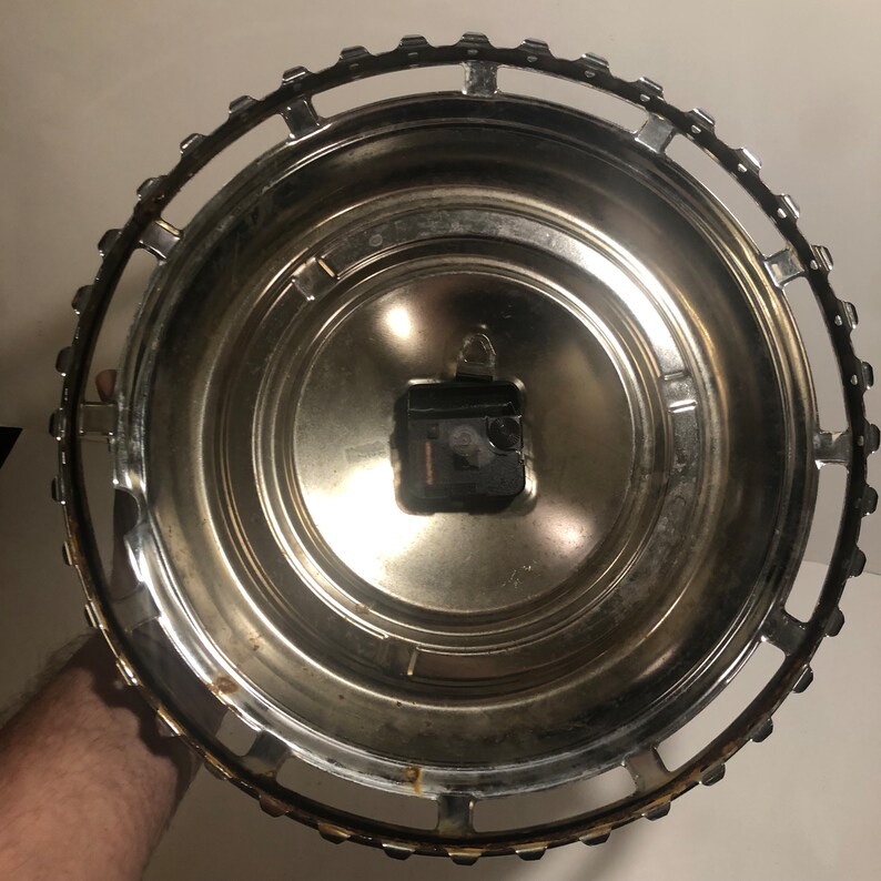 Vintage Rat Rod Hot Rod Hubcap Shop Clock - Etsy