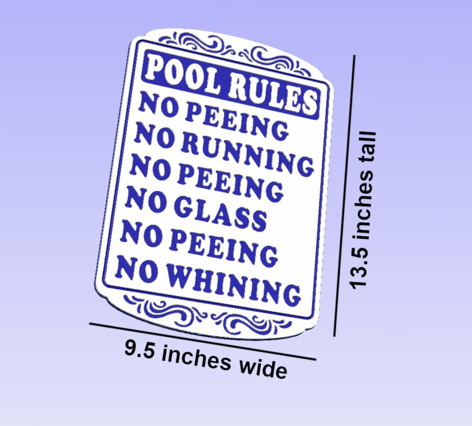 Pool Rules Sign novelty Pool Sign Outdoor Decor Sign for | Etsy