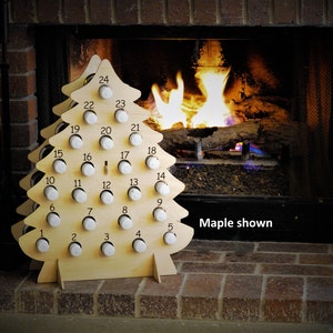 WHOLESALE Lots of 24 Wine Advent Calendars! Wooden Trees to Hold MINI ...
