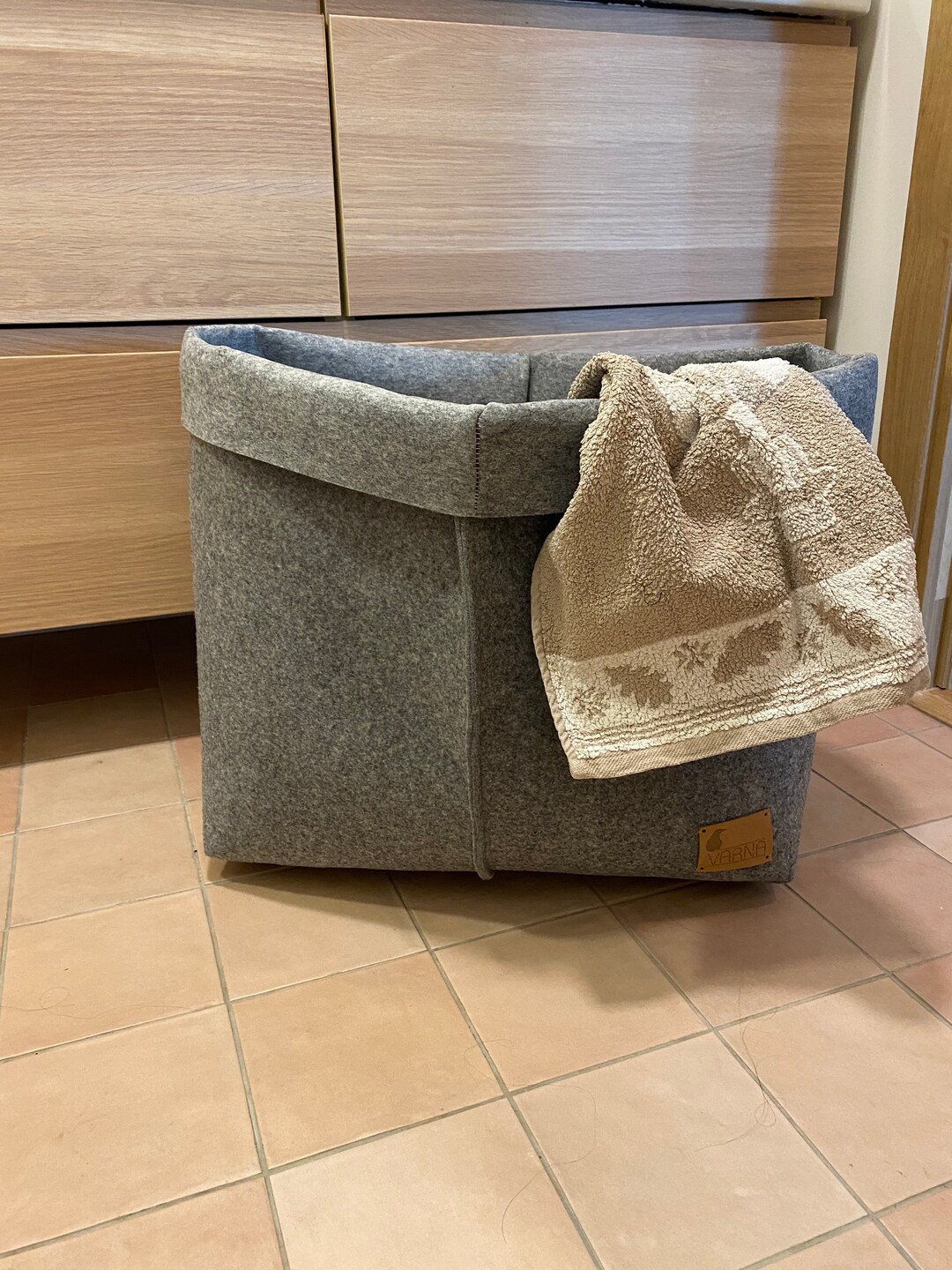 Felt Laundry Hamper, Minimalist Laundry Basket, Clothes Hamper, Laundry ...
