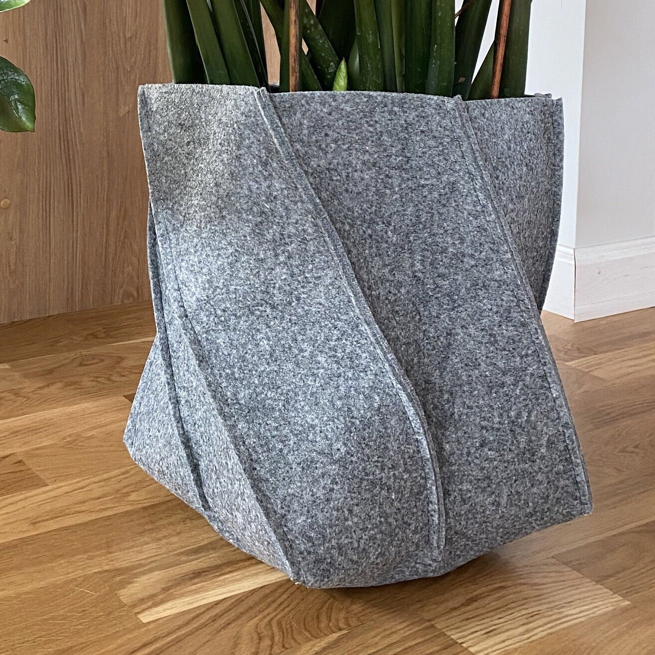 Large Felt Plant Pot, Plant Basket, Case for Planters - Etsy