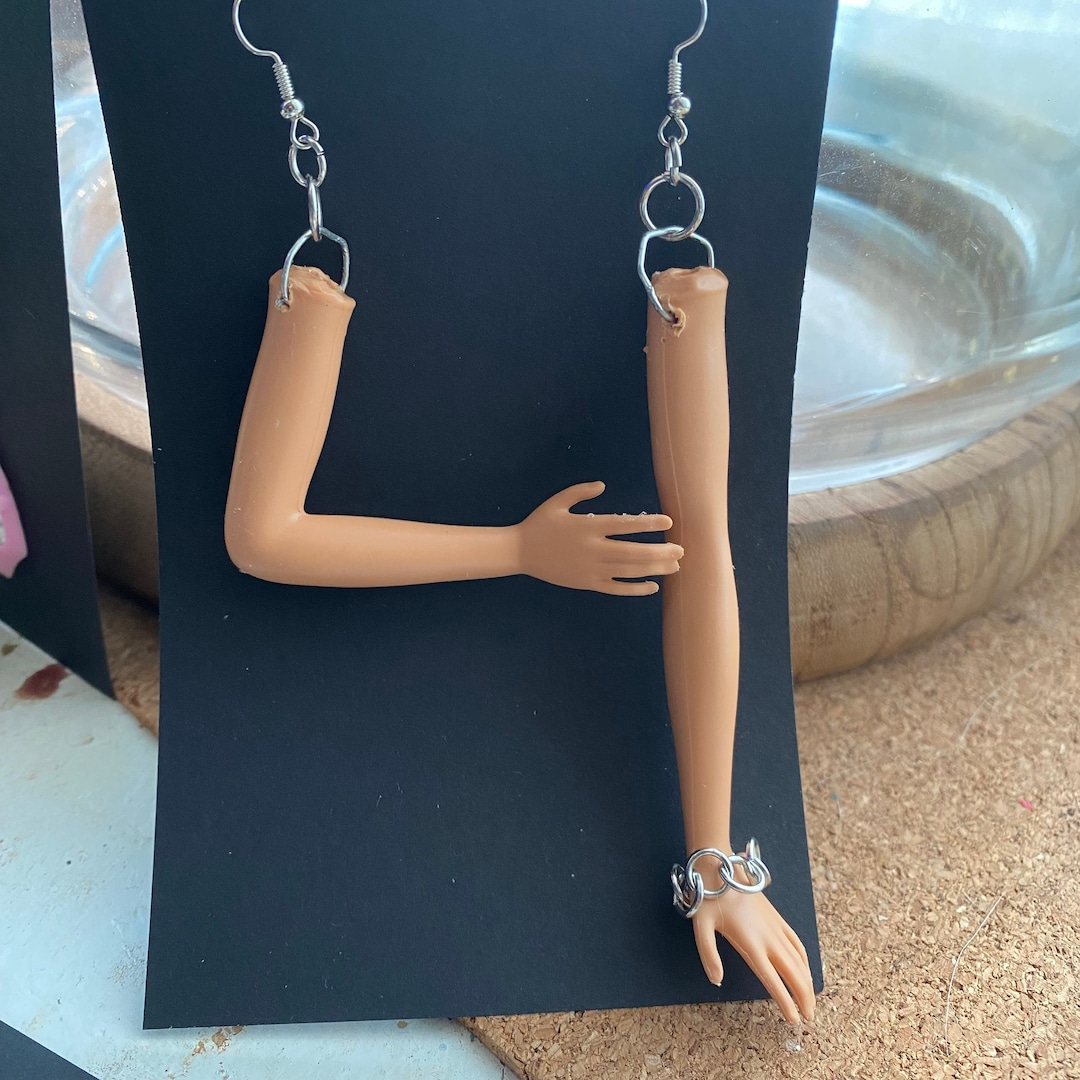 Barbie Earrings Barbie Arms With Jewelry - Etsy