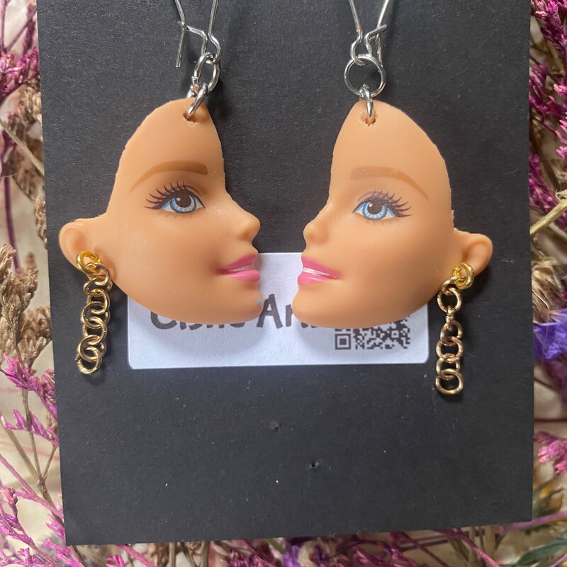 Barbie Earrings - Etsy