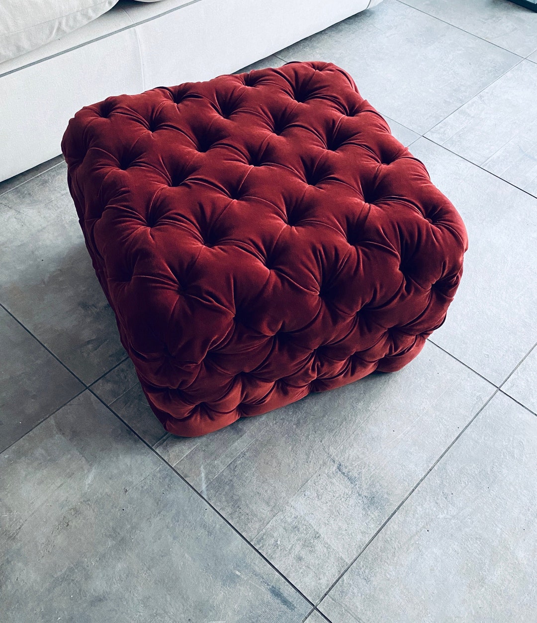 Puff Footstool - Etsy
