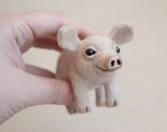 Needle Felt Pig | Etsy