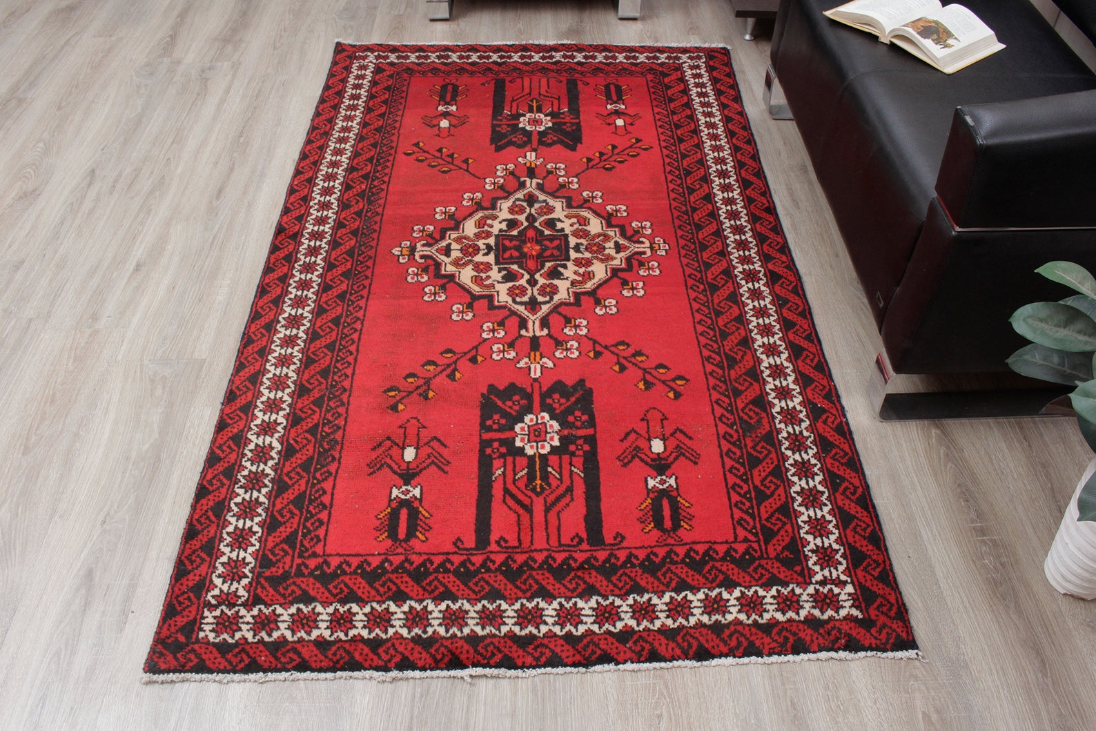 4x7 Handmade Persian Rug 4x7 Vintage Rugs for Living Room - Etsy