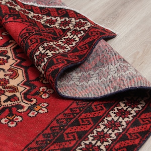 4x7 Handmade Persian Rug, 4x7 Vintage Rugs for Living Room, 3'11 X 6'9 ...