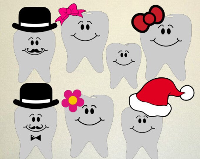 Smiling Tooth Svg, Tooth With Face Svg, Dentist Svg. Dental Svg. Vector ...