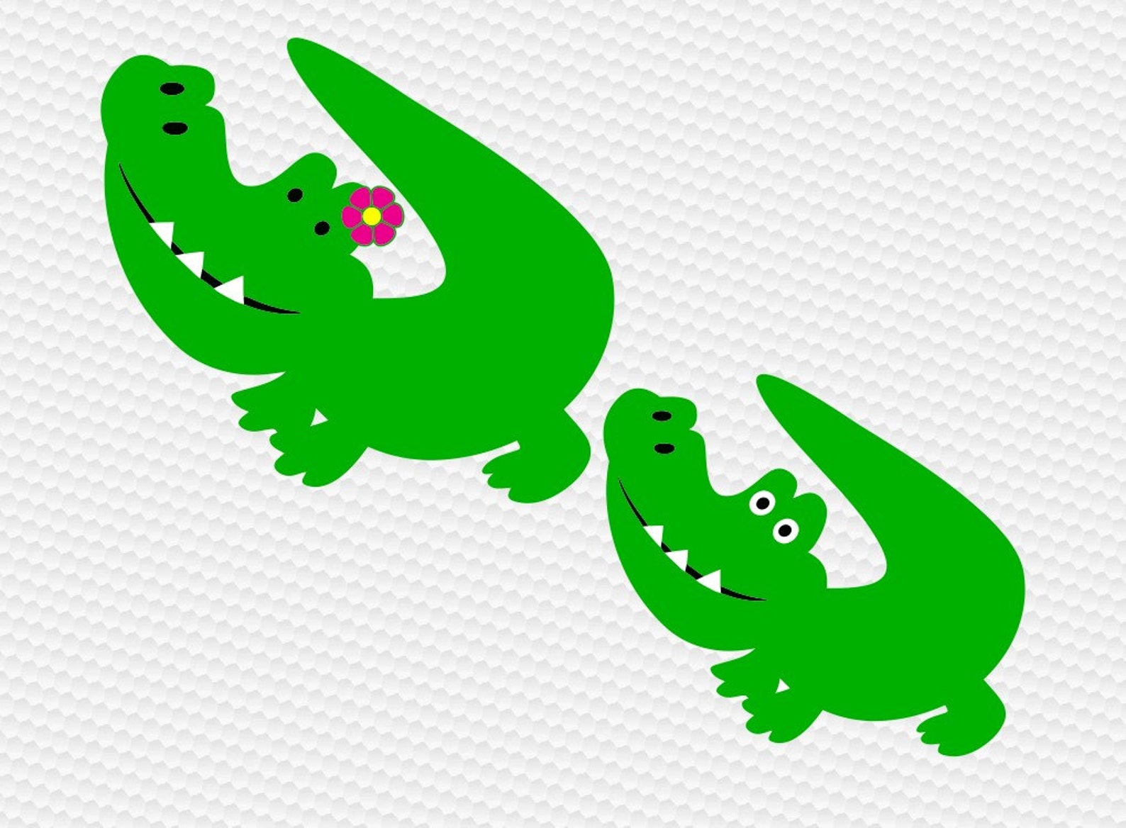 Alligator Gator SVG Clipart Cut Files Silhouette Cameo Svg for - Etsy