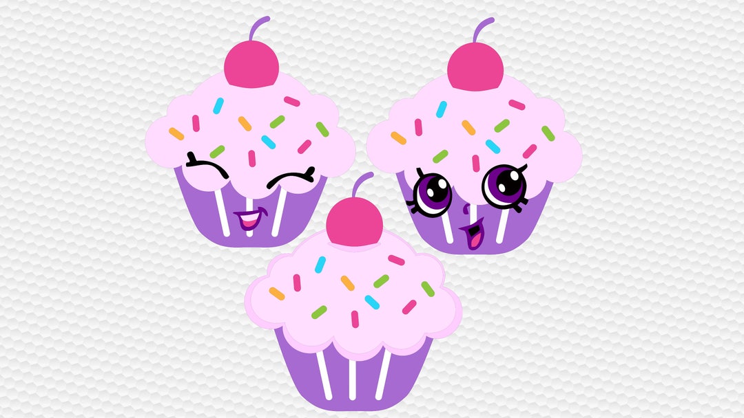 Cupcake SVG, Clipart Cut Files Silhouette Cameo Svg for Cricut and ...