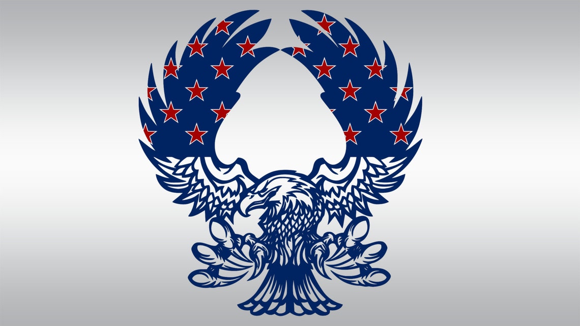 American eagle thin blue line svg Clipart Cut File Silhouette | Etsy España
