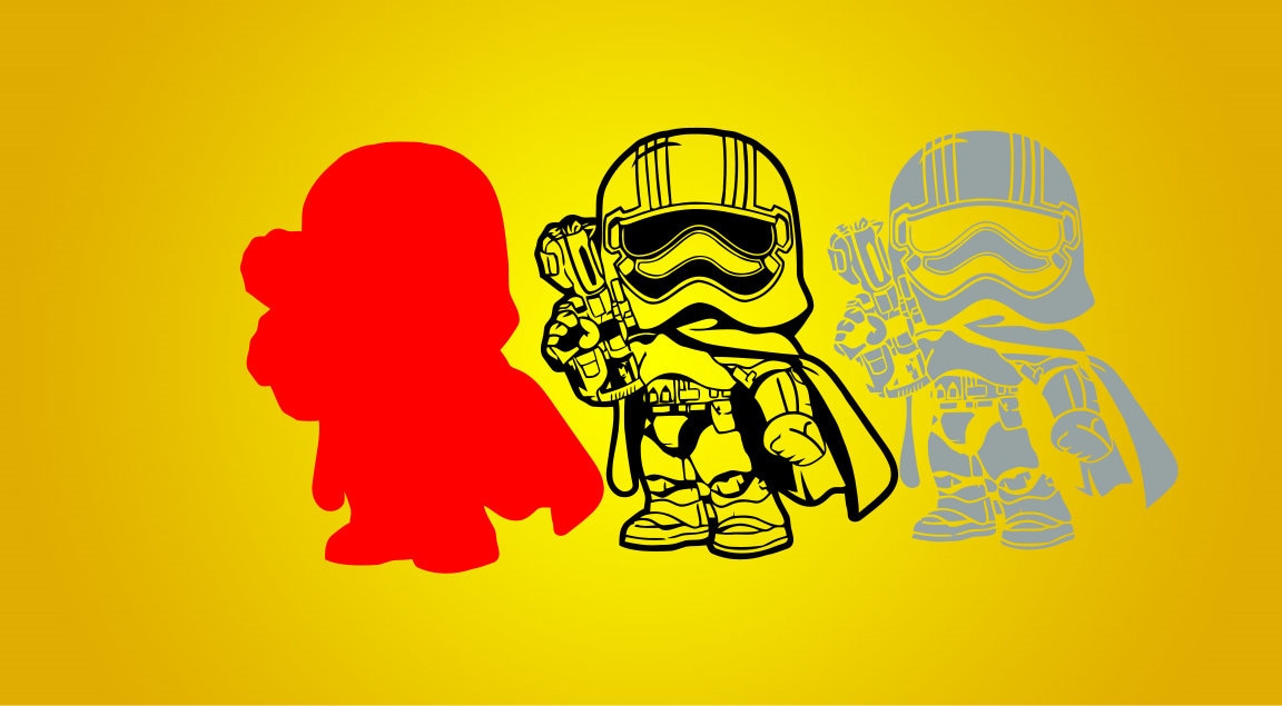 Starwars Svg Stormtrooper SVG Clipart Cut Files Silhouette | Etsy