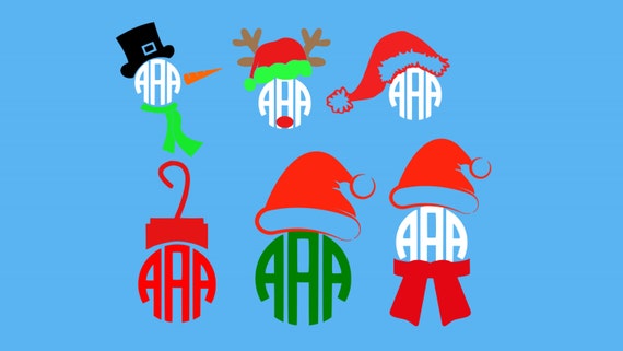 Toppers Monogram Frame SVG Clipart Cut Files Silhouette Cameo | Etsy