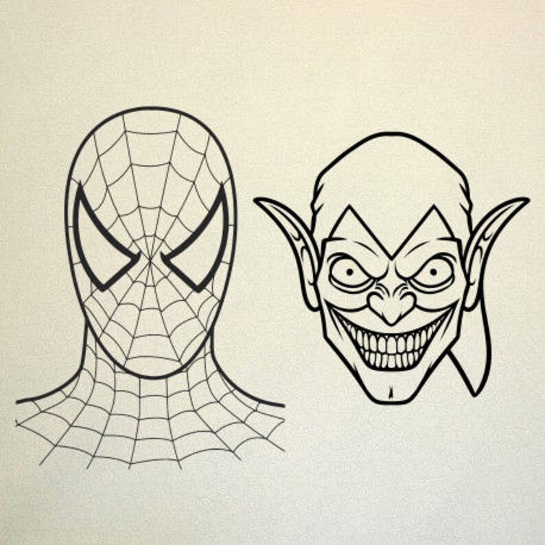Spider Face SVG Clipart Cut Files Silhouette Cameo Svg for - Etsy