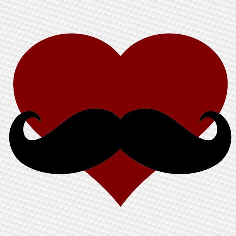 Mustache Iron On - Etsy