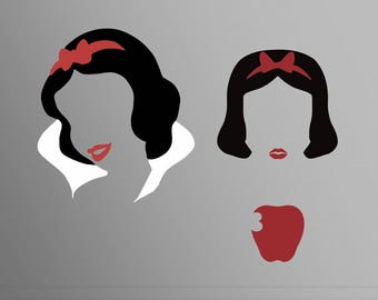 Snow White Silhouettes, SVG, Png, Eps, Jpg, Cricut, Silhouette, Cameo ...