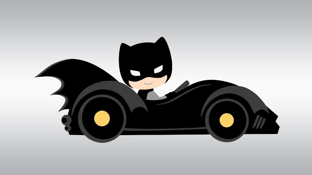 Graphics Cartoon Bat Mobile