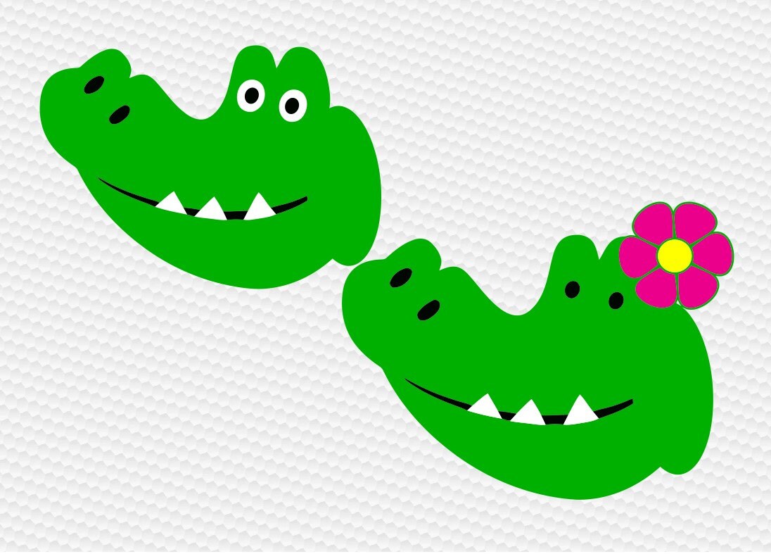 Clipart Alligator Face