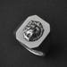 Lion Octagon Stamp Ring | Lion Ring | Statement Ring | Lion Head Ring ...