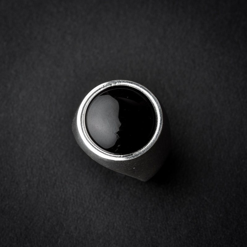 Onyx Signet Ring - Etsy