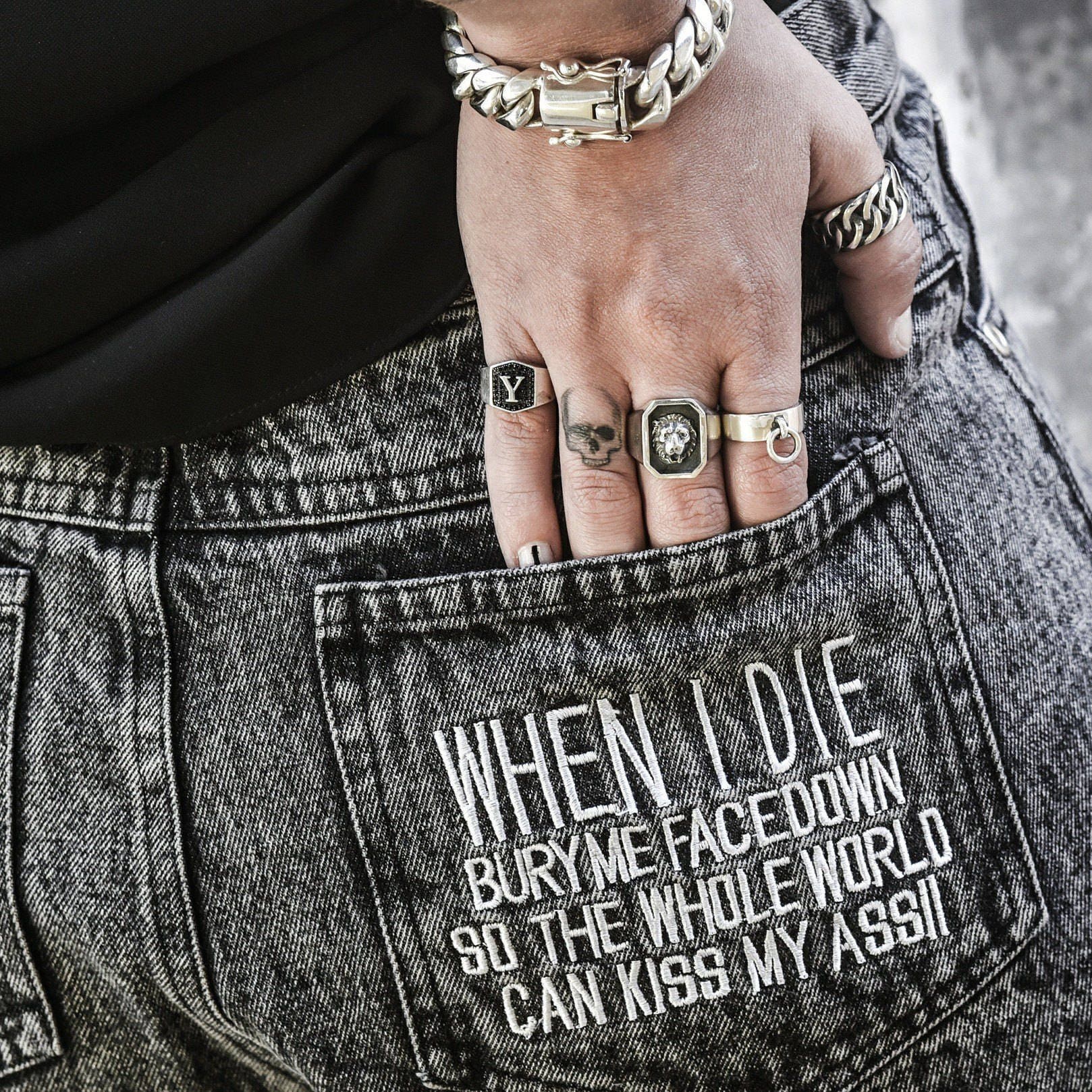 Lion Octagon Stamp Ring Lion Ring Statement Ring Lion | Etsy