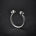 Open Cuff Skull Ring | Silver Skull Ring | Delicate Silver Ring ...
