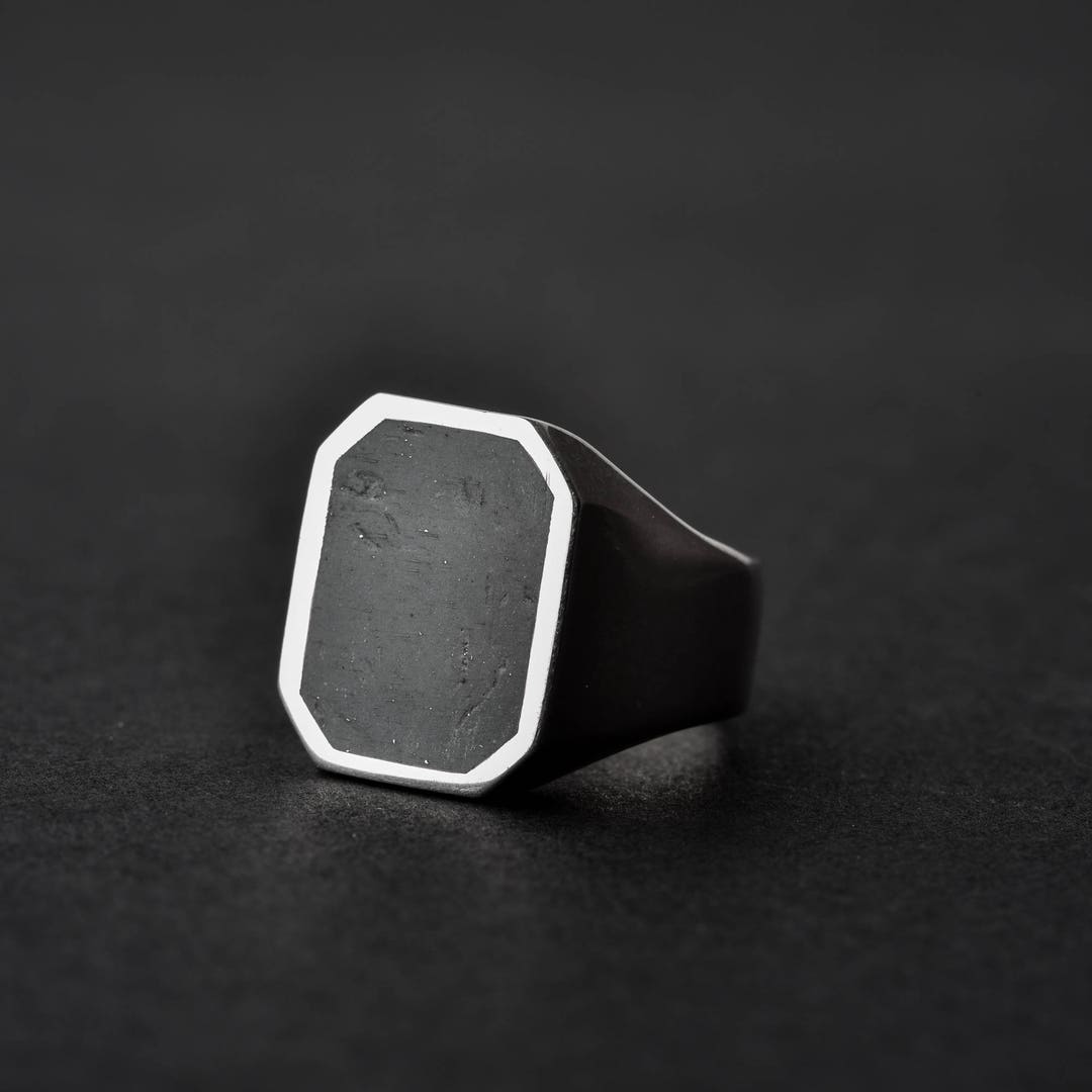 Octagon Sterling Silver Signet Ring | Signet Ring | Octagon Signet Ring ...