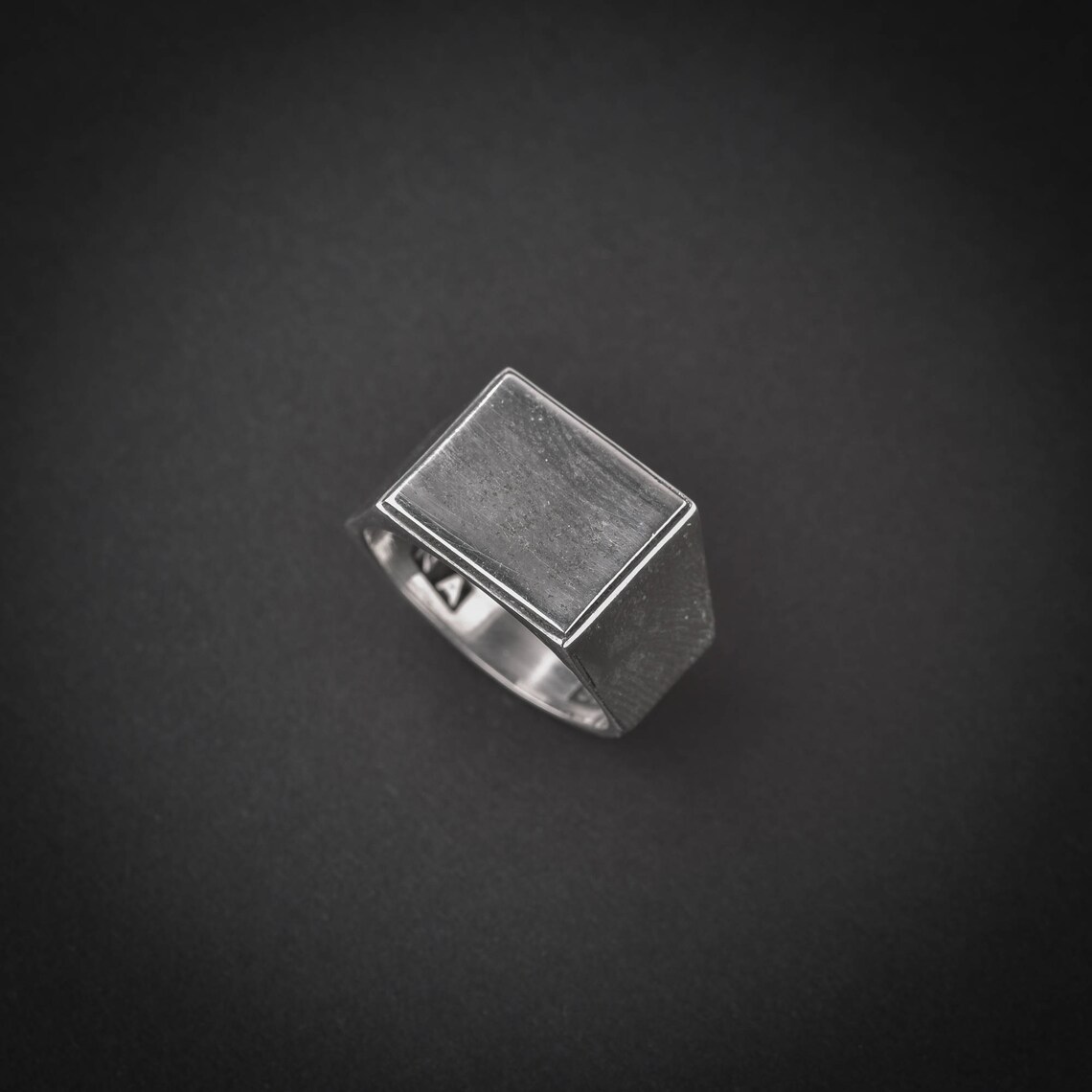 Sterling Silver Signet Ring Signet Ring Stamp Ring - Etsy