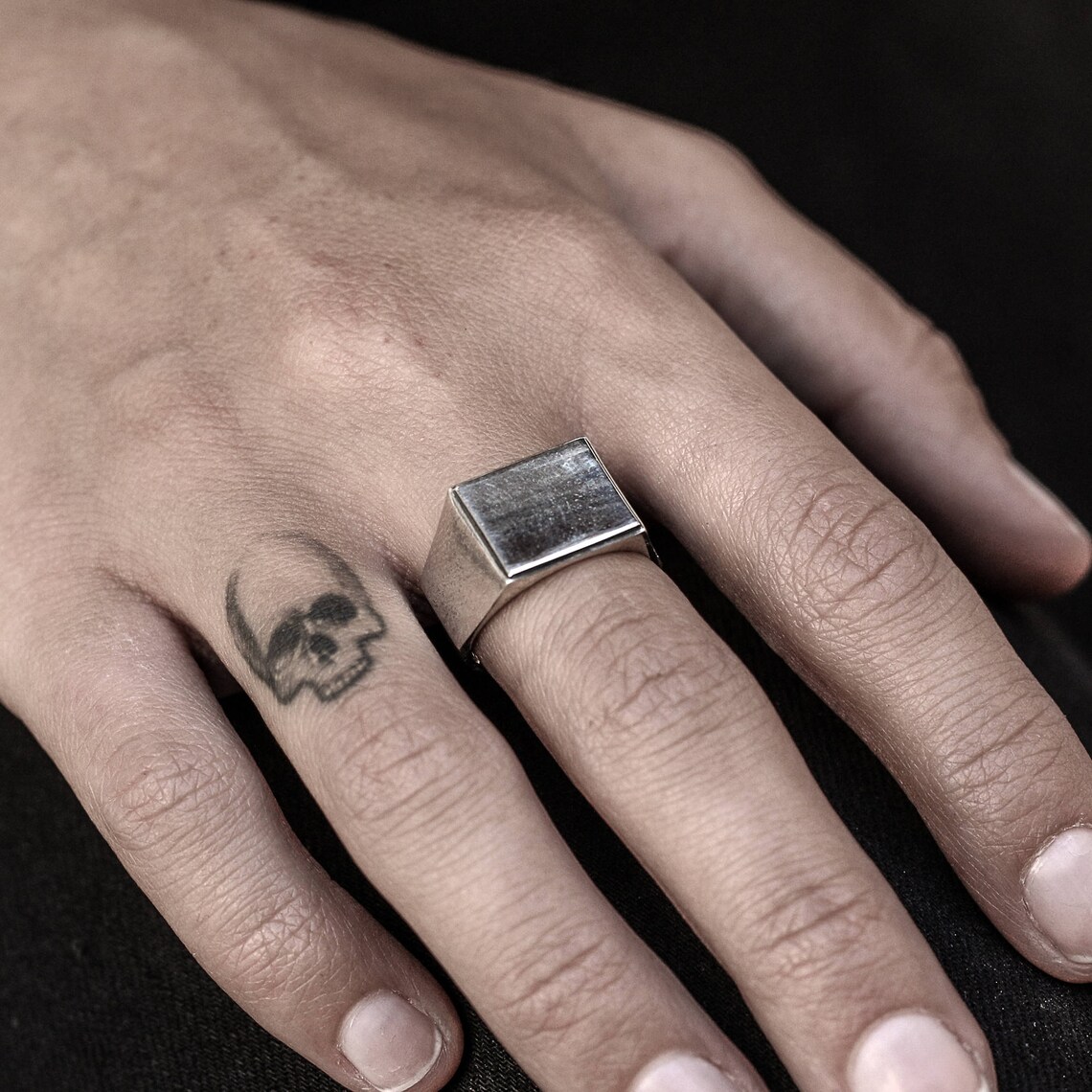 Sterling Silver Signet Ring Signet Ring Stamp Ring - Etsy