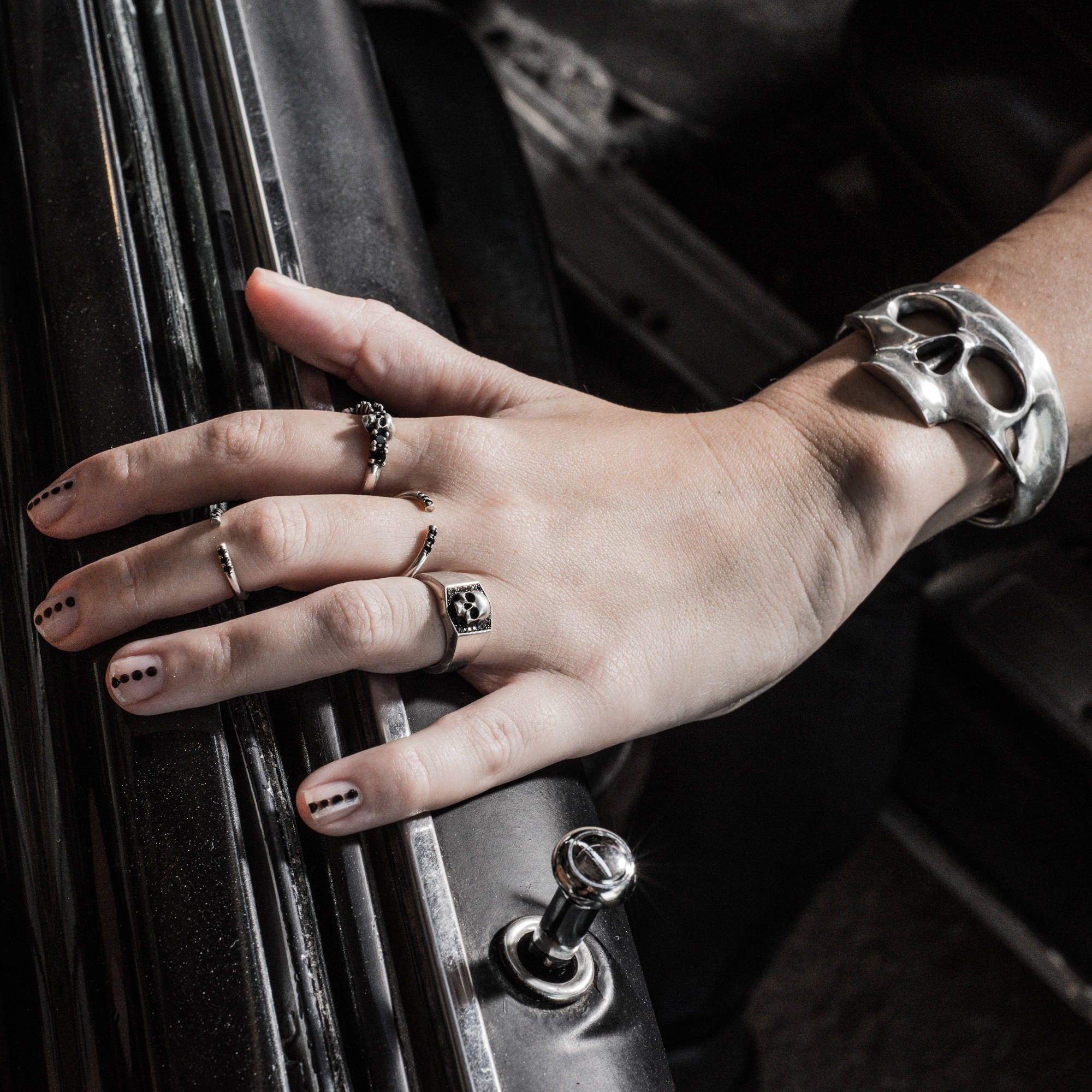 Skull Cuff Bracelet Massive Skull Bracelet Heavy Skull | Etsy