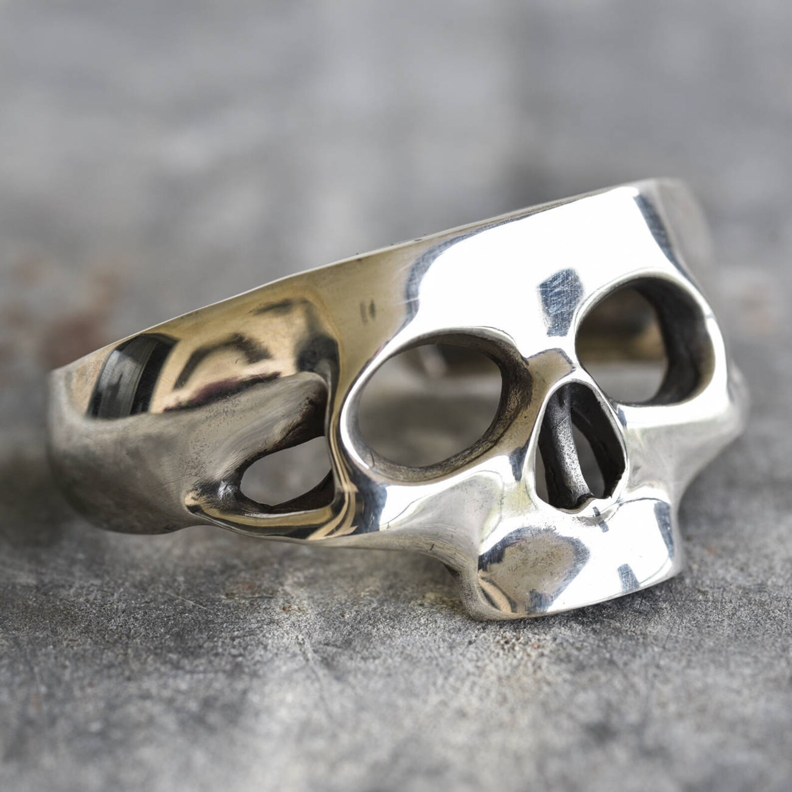 Skull Cuff Bracelet | Massive Skull Bracelet | Heavy Skull Bracelet ...