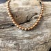Bold Bronze Hematite Necklace, Bronze Hematite Beaded Necklace - Etsy