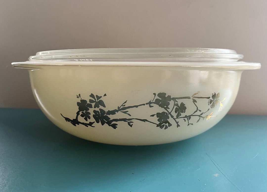 Vintage Pyrex Promo Golden Branch 024 Casserole Dish, With Lid, Good ...