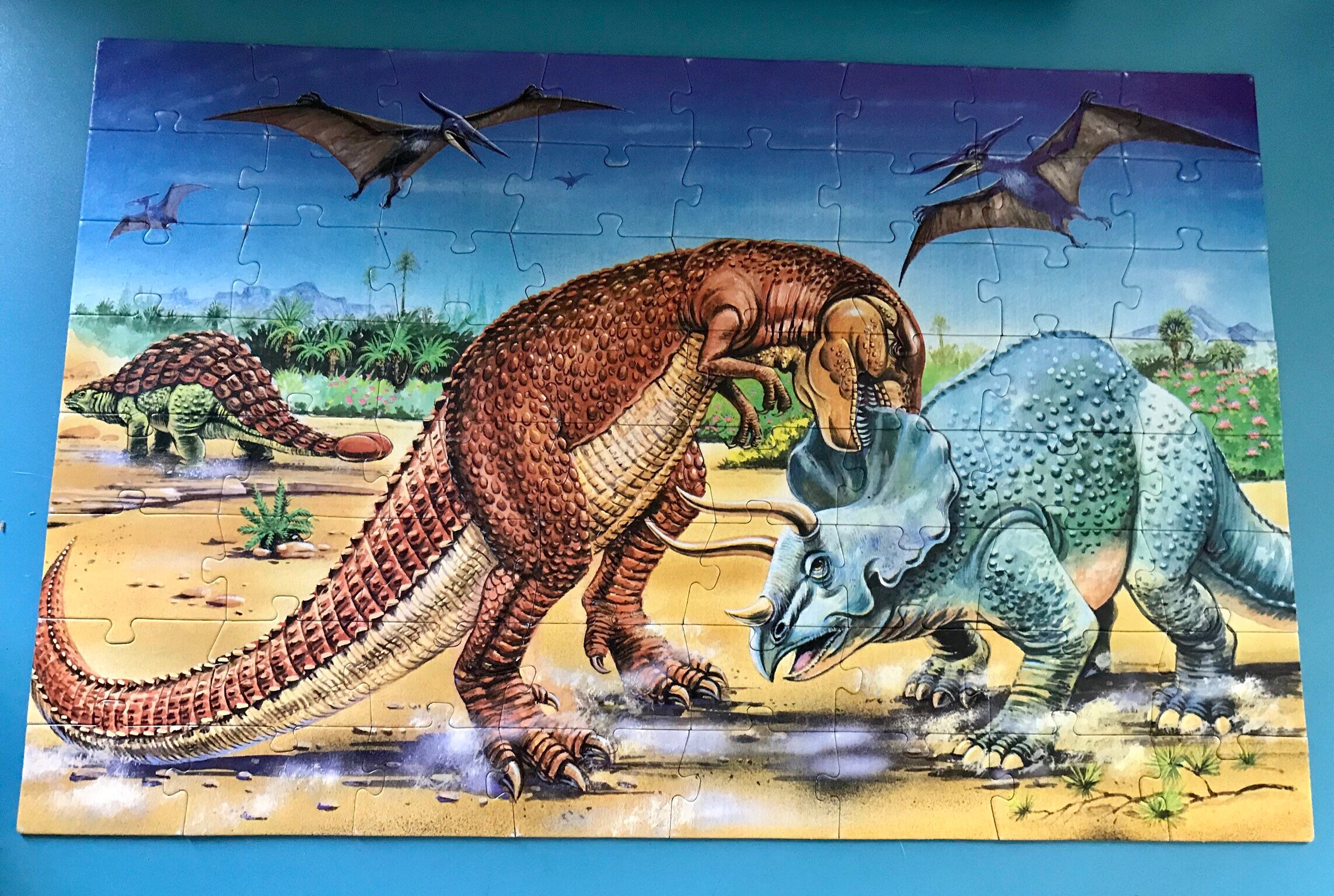 Vintage Jigsaw Puzzle Dinosaurs 1980s T-rex Tyrannosaurus - Etsy Canada